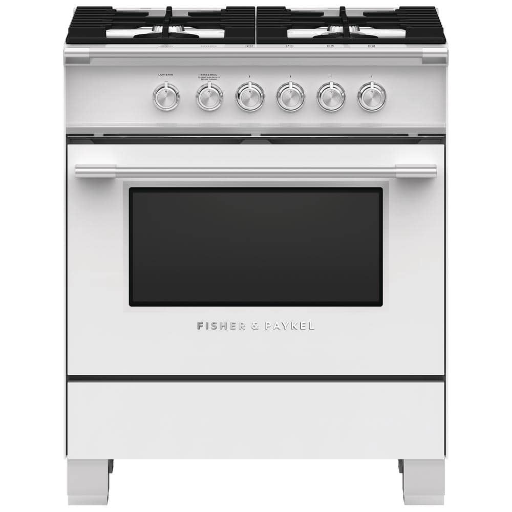 Fisher & Paykel Classic 30 in. 3.5 cu. ft. Gas Range with Convection ...