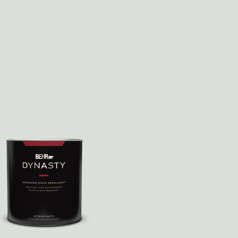 BEHR DYNASTY 1 qt. #N420-1 Juniper Breeze Matte Interior Stain-Blocking ...