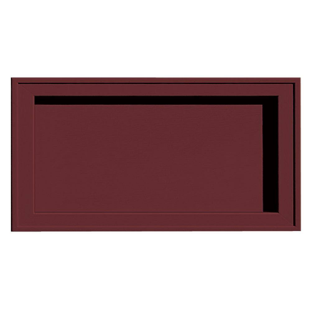 Builders Edge 7.5 in. x 14.25 in. # 078 Wineberry Recessed Jumbo ...