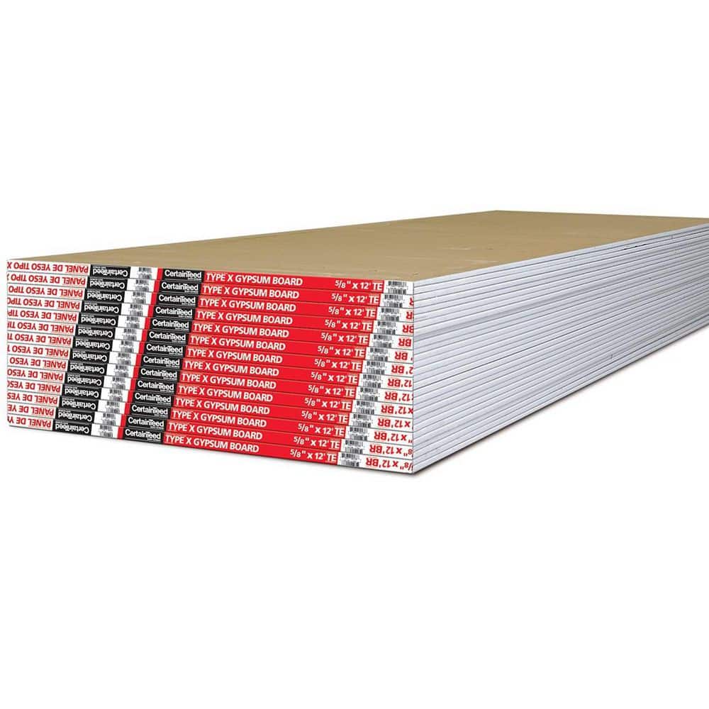 CertainTeed 5/8 in. x 4 ft. x 12 ft. Fire Resistant Type x Drywall ...