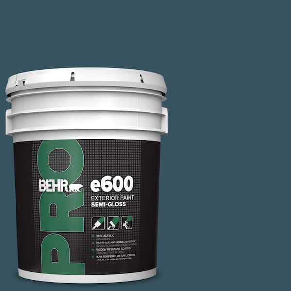 BEHR PRO 5 gal. #MQ5-24 Opera Glasses Semi-Gloss Exterior Paint PR67305 ...