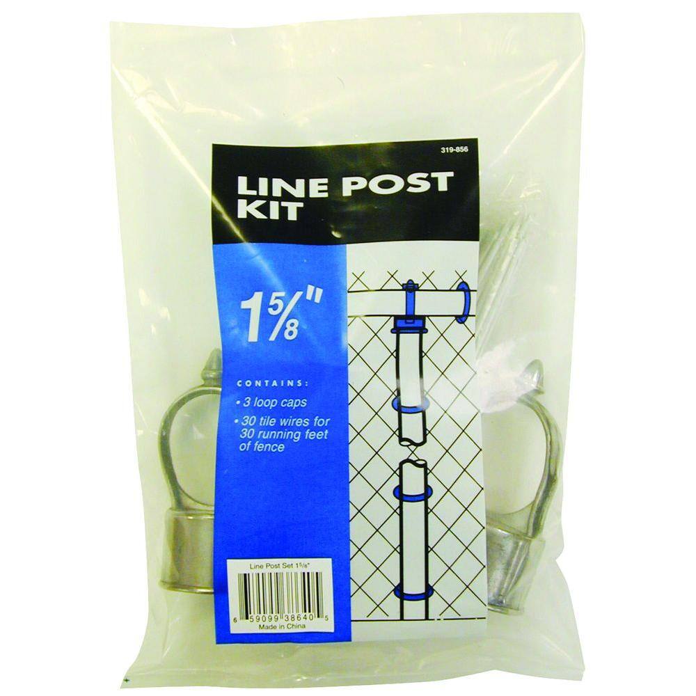 YARDGARD 1-5/8 in. Galvanized Steel Line Post Set 328640B - The Home Depot