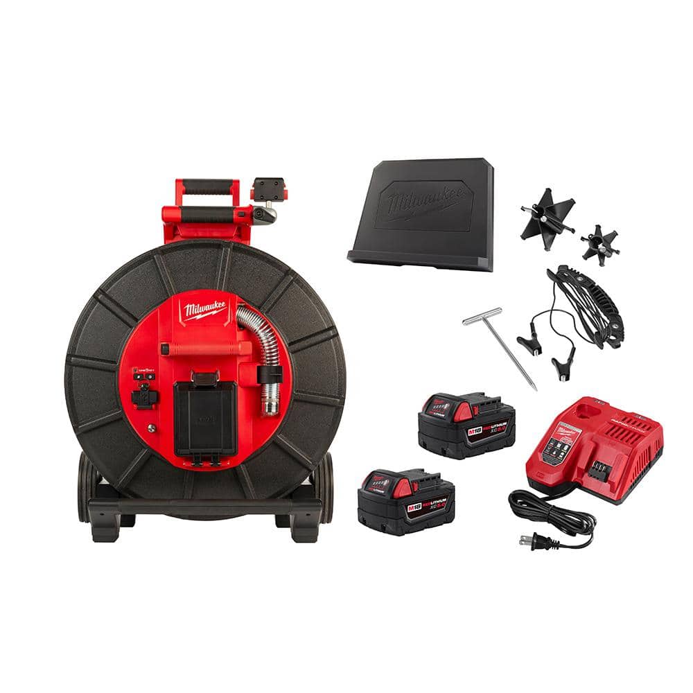 Milwaukee M18 18-Volt Lithium-Ion Cordless 200 ft. Pipeline Sewera ...