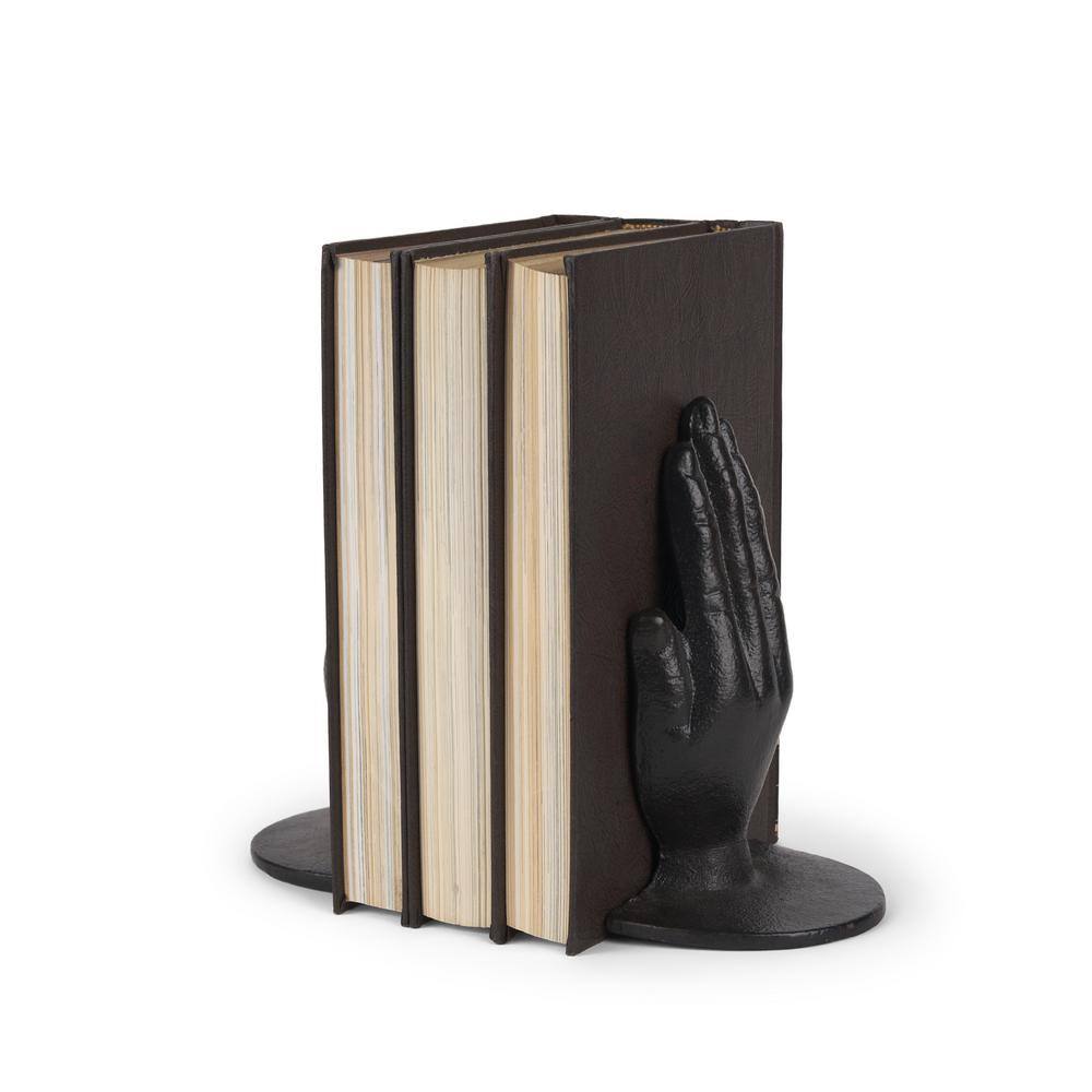 Mercana Praying Hands Bronze Cast Iron Book Ends 70537 - The Home Depot