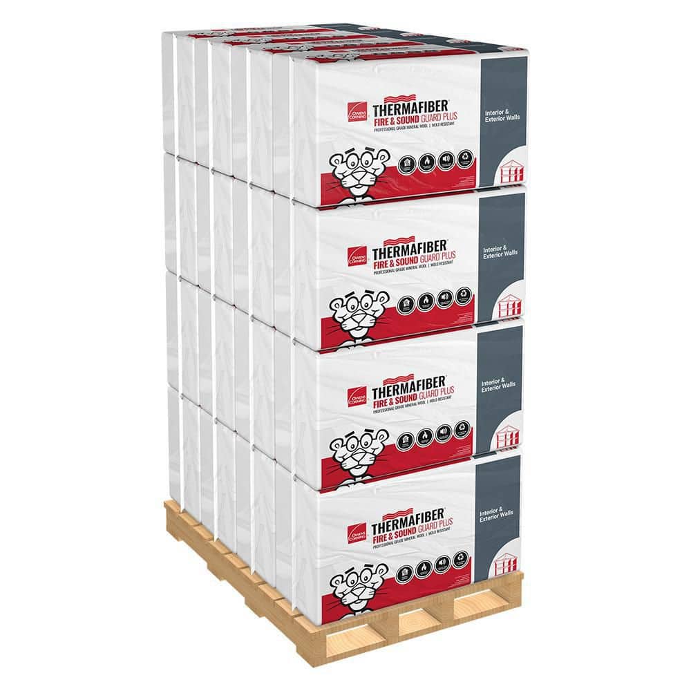 Owens Corning 23 in. x 47 in. R-23 Thermafiber Fire and Sound Guard ...