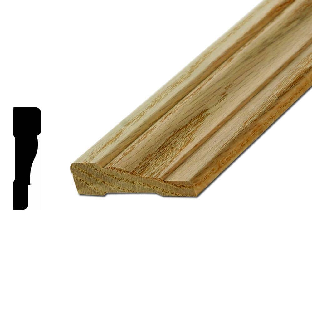American Wood Moulding WM351 5/8 in. x 2-1/2 in. Solid Oak Casing ...