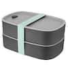 BergHOFF Leo Grey and Mint 3-Piece Dual Bento Box Set 3950126 - The ...