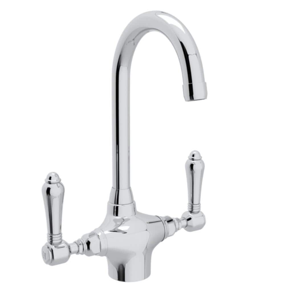 ROHL Italian Kitchen 2-Handle Bar Faucet in Polished Chrome A1667LMAPC ...