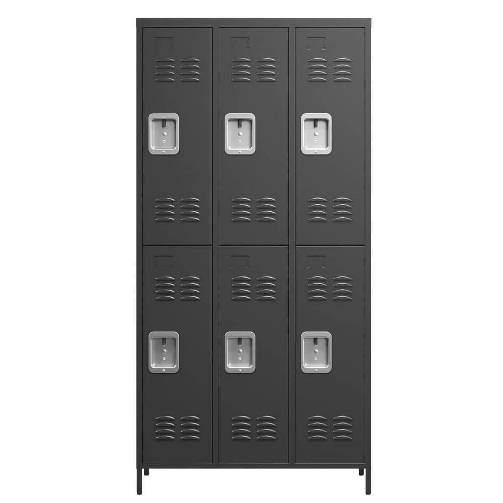 Tidoin 35.4 in. W x 72 in. H x 15.8 in. D Steel Storage Cabinet Locker ...