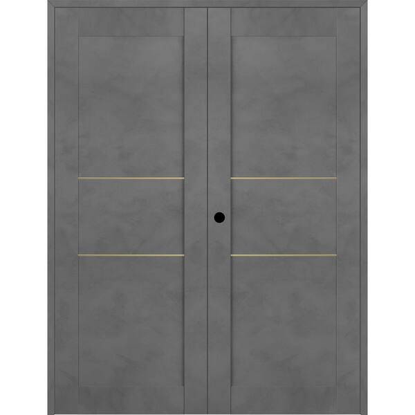 Belldinni Vona 07 2H Gold 36 in. x 80 in. Right Hand Active Dark Urban ...