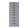 MAYKOOSH Gray, 9-Drawer with Shelf, Office File Cabinets Wooden File ...