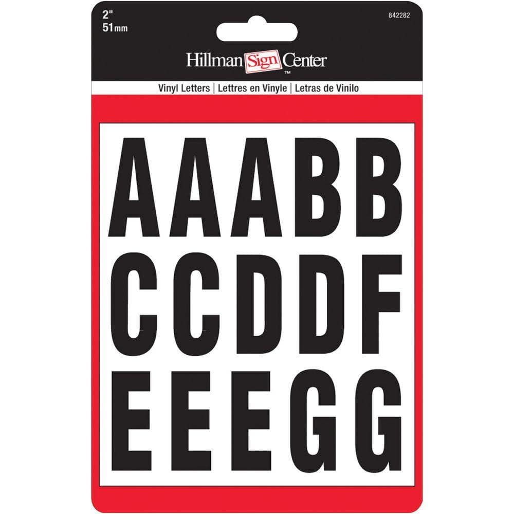 The Hillman Group 2 in. Self-Adhesive Vinyl Letter Set 842282 - The ...