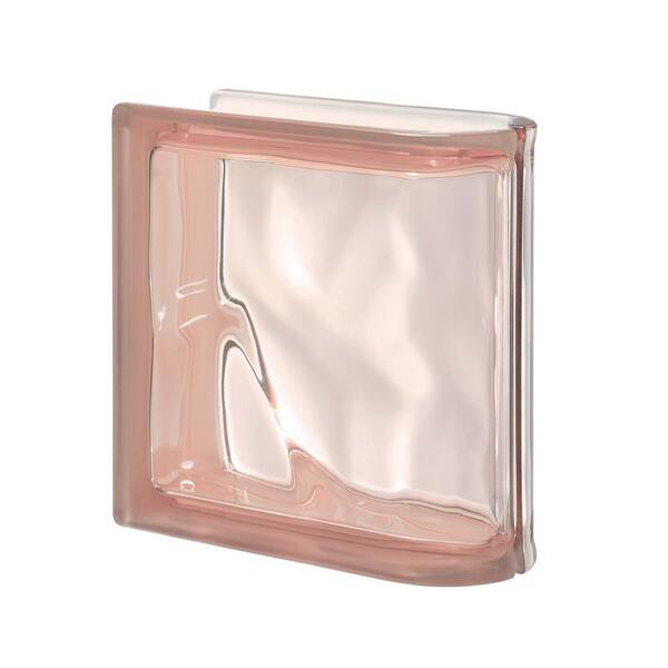 Seves Pegasus Rosa 7.48 in. x 7.48 in. x 3.15 in. Wavy Pattern End ...