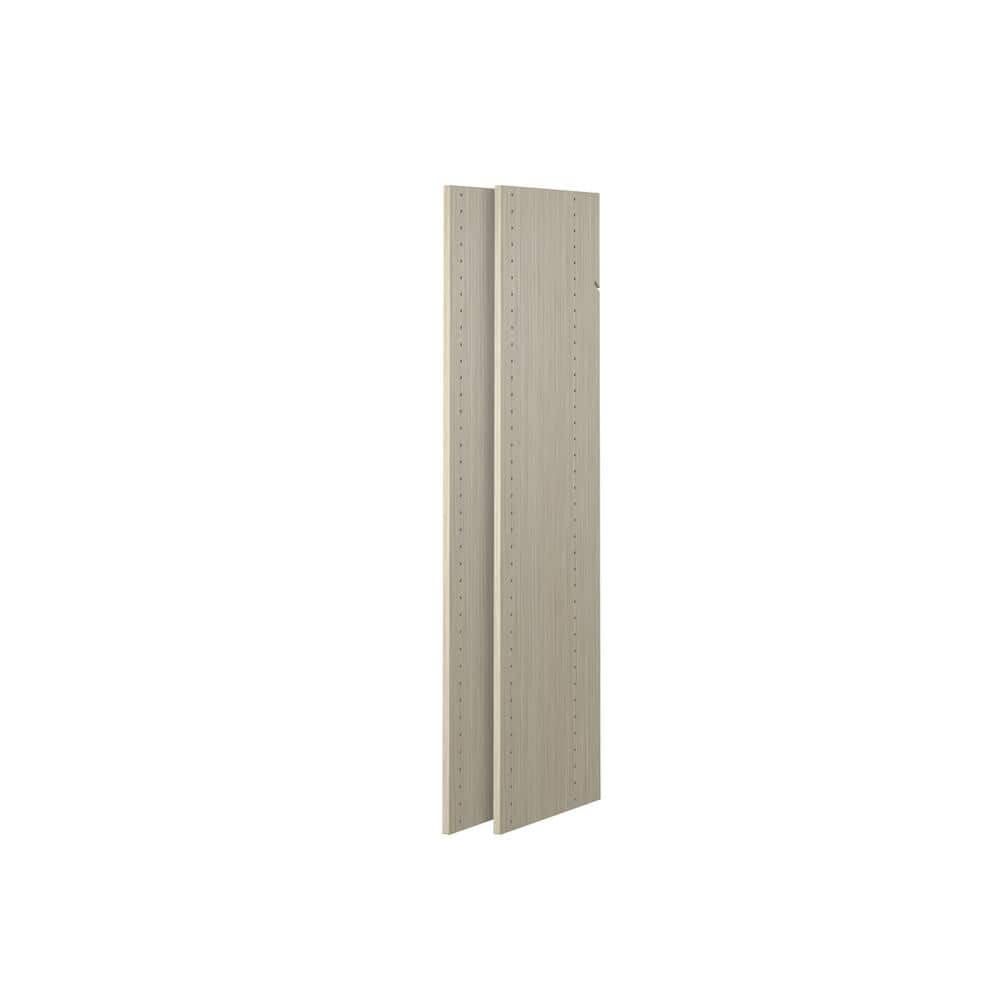 Closet Evolution 14 in. x 48 in. Rustic Grey Wood Vertical Panels (2 ...
