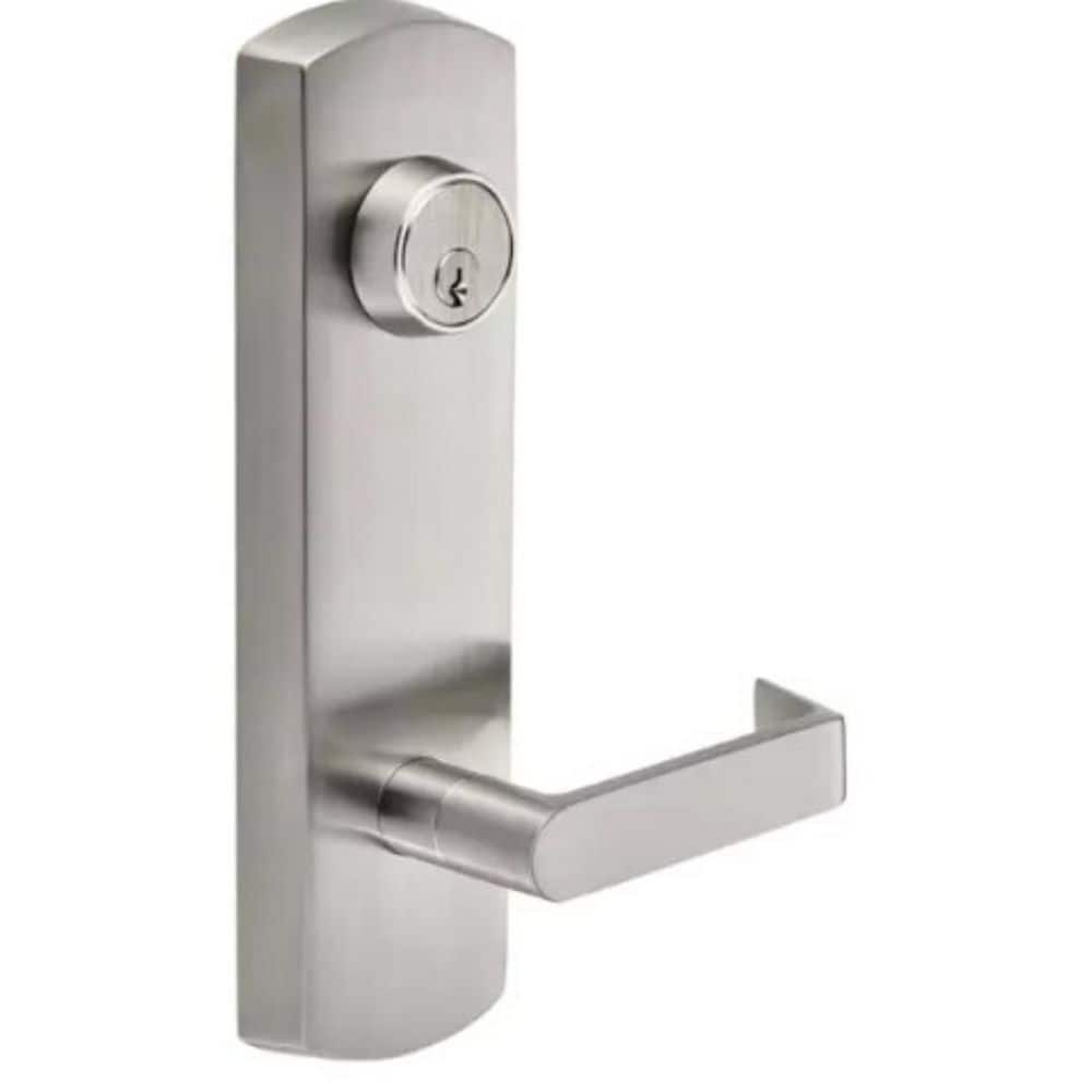 Taco Brushed Chrome Commercial Entry Escutcheon Lever Trim for Panic ...
