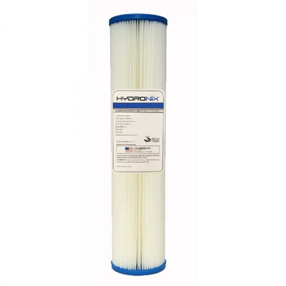 HYDRONIX 20 in. x 4-1/2 in. Pleated Sediment Water Filter HYDRONIX-SPC ...