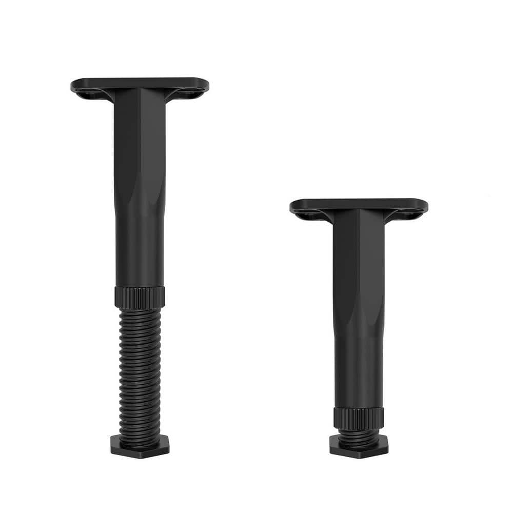 Angel Sar 4-Piece 5.1-8.3 in. Plastic Adjustable Bed Frame Support Legs ...