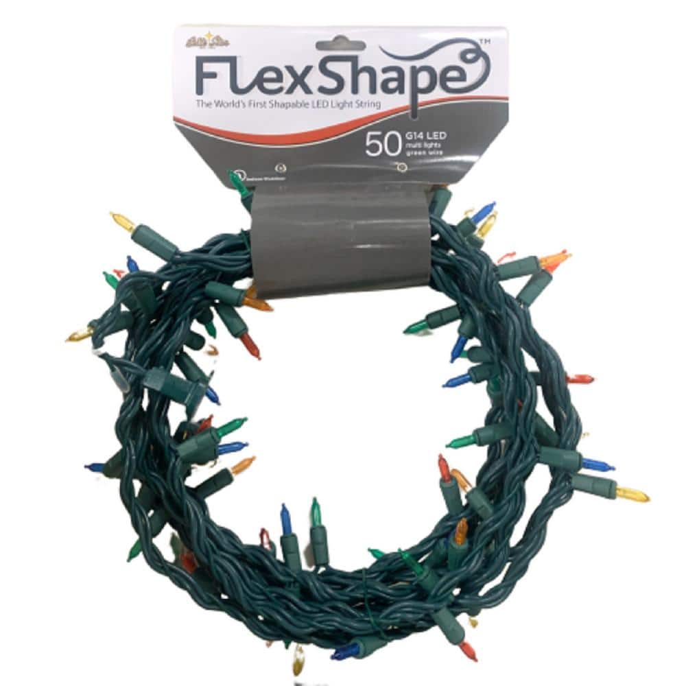 Brite Star Flex Shape 50-Light LED Warm White Christmas Lights 39-275 ...