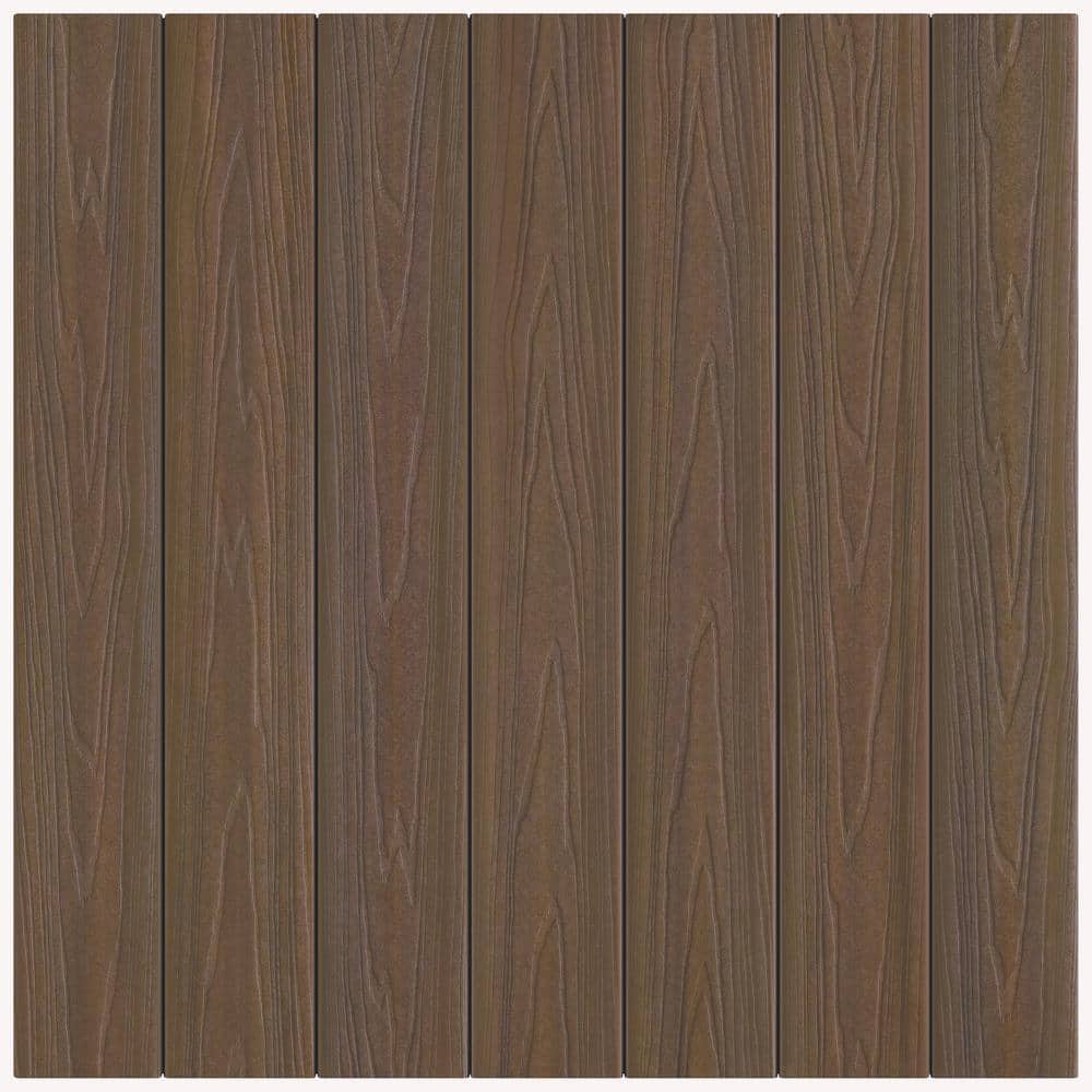 Fiberon ArmorGuard 15/16 in. x 5-1/4 in. x 20 ft. Forest Brown Grooved ...