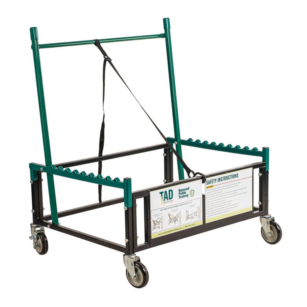 National Public Seating Table Assist Dolly For Folding Tables, Black ...
