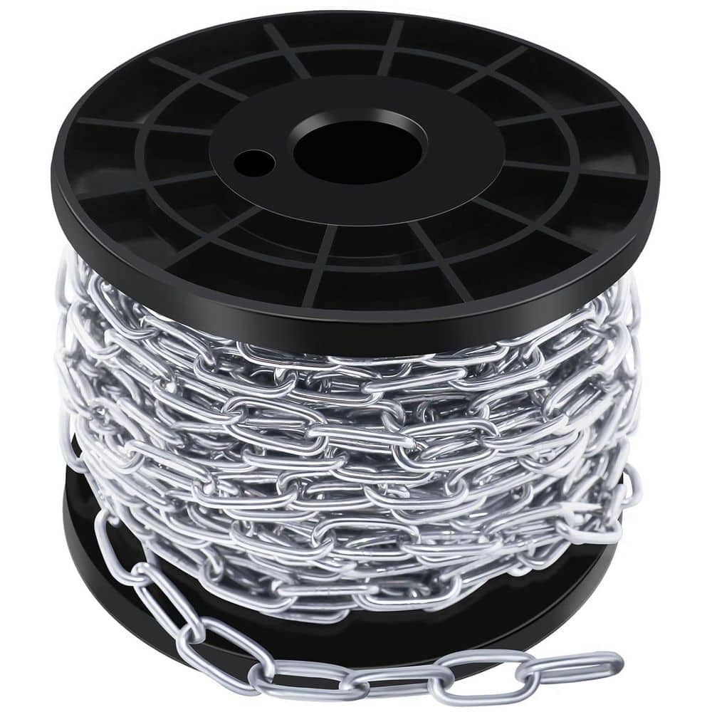 50 ft. Stainless Steel Hanging Chain Light Duty Utility Chain for Home ...