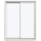 JELD-WEN 47.3125 in. x 59.5625 in. W-5500 Left-Hand Sliding Wood Clad ...