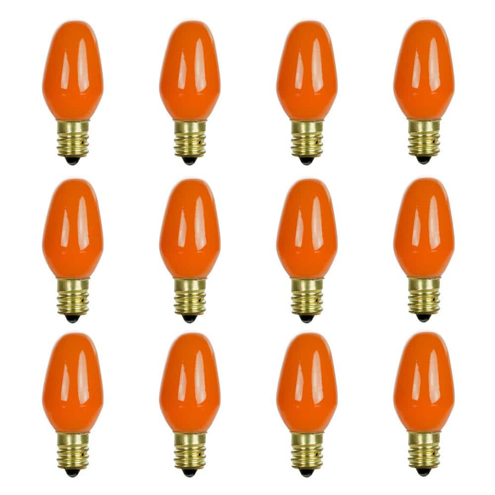 Sunlite 7-Watt C7 Colored Night Light Candelabra Base Incandescent ...