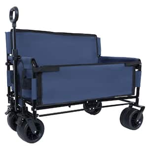 maocao hoom 25 cu. ft Metal Extra Long Extender Wagon Garden Cart ...