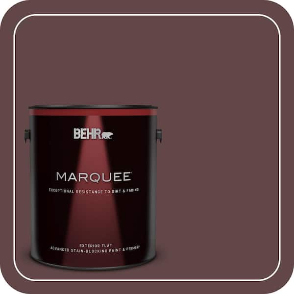 BEHR MARQUEE 1 gal. #S-G-700 Wild Raisin Flat Exterior Paint & Primer ...