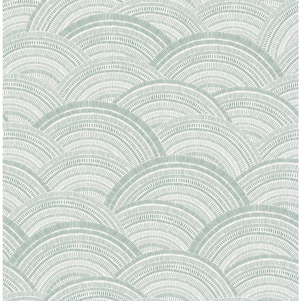 A-Street Prints Encircle Sea Green Geometric Wallpaper Sample 4146 ...