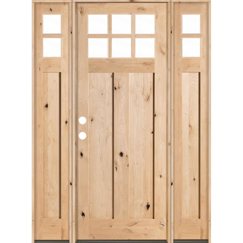 Have a question about Krosswood Doors 60 in. x 96 in. Craftsman Knotty ...