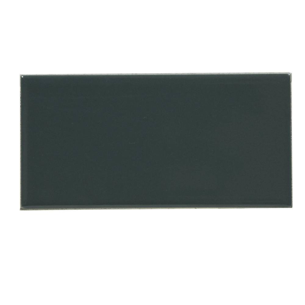 Daltile Restore Charcoal Gray 3 in. x 6 in. Glazed Ceramic Subway ...
