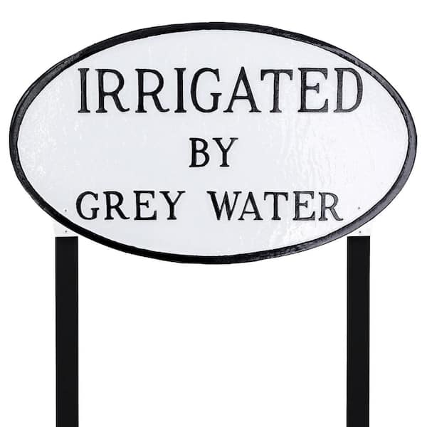 Montague Metal Products 10 in. x 18 in. Large Oval Irrigated By Grey ...
