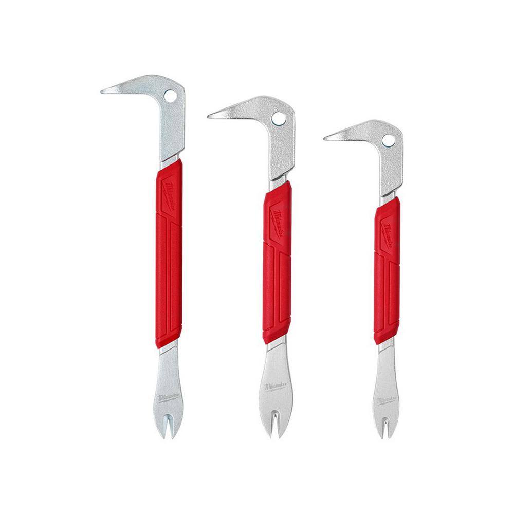 Milwaukee 12 in. Nail Puller with Dimpler with 10 in. Nail Puller with ...