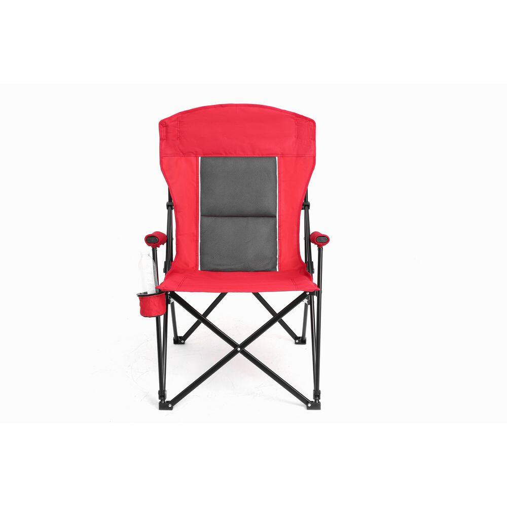 Otryad High Back Heavy Duty Metal Lawn Chair Support 250 lbs. Portable ...