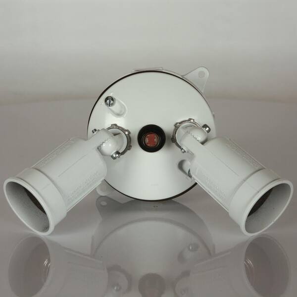 BELL N3R White 4 in. Round Light Kit with Box, Cover, Photocell and 2 ...