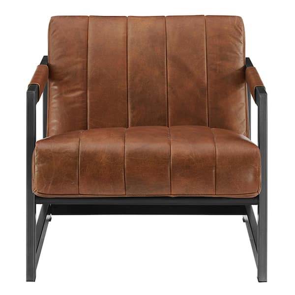 Cognac chair and a half store