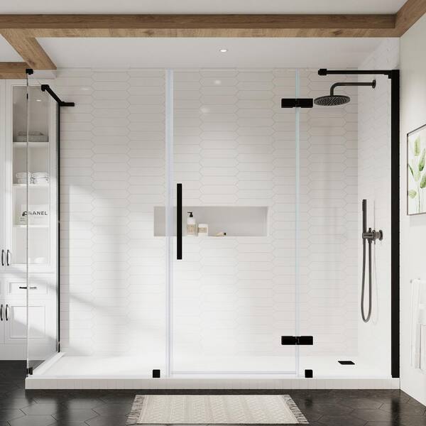 OVE Decors Tampa 90 1/16 in. W x 72 in. H Rectangular Pivot Frameless ...