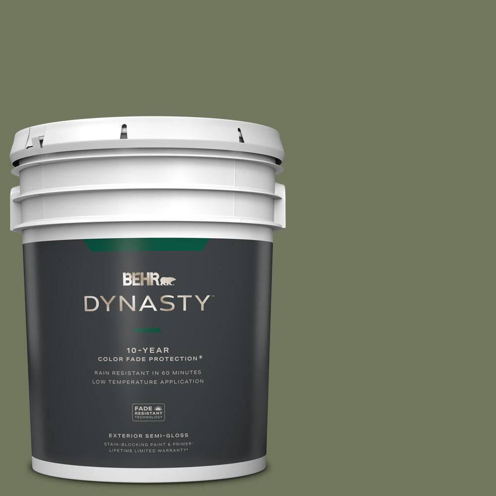 BEHR DYNASTY 5 gal. #420F-6 Egyptian Nile Semi-Gloss Exterior Stain ...