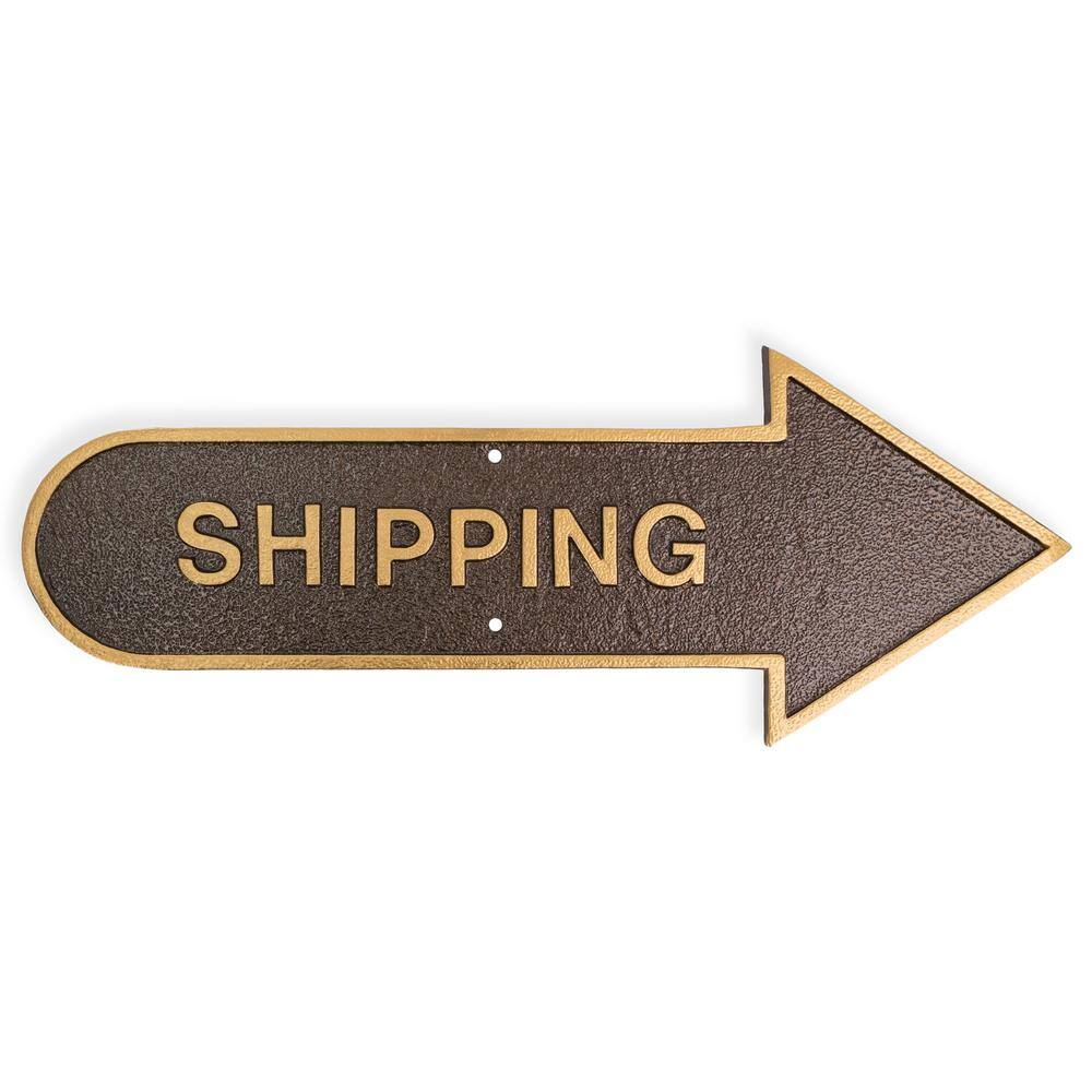 Montague Metal Products 6 in. x 15.5 in. Right Arrow Shipping Statement ...