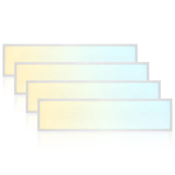 Feit Electric 6 in. x 4 ft. Vista Artificial Skylight White Integrated ...