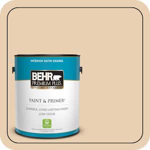 BEHR ULTRA 1 gal. #S290-2 White Bean Hummus Extra Durable Satin Enamel ...