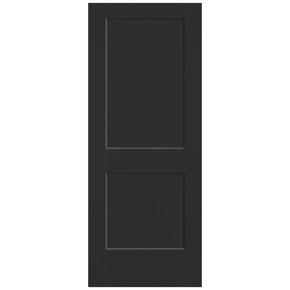 Masonite 32 in. x 80 in. 2-Panel Logan Single Bore Hollow Core Jet ...
