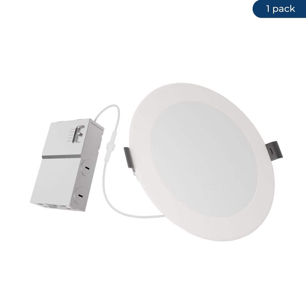 DeerTalk 6 in. Adjustable 5CCT Canless IC Rated Dimmable Indoor ...