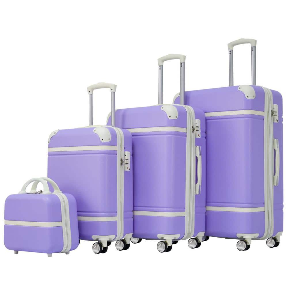 INNOBULE 4-piece hard shell suitcase set, suitcase and toiletry bag ...