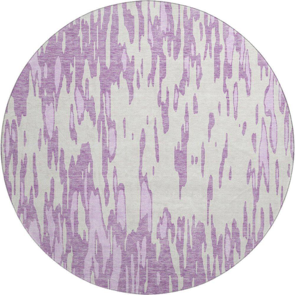 Addison Rugs Mayfield Premium Machine Washable Abstract AMF945 Lavender ...