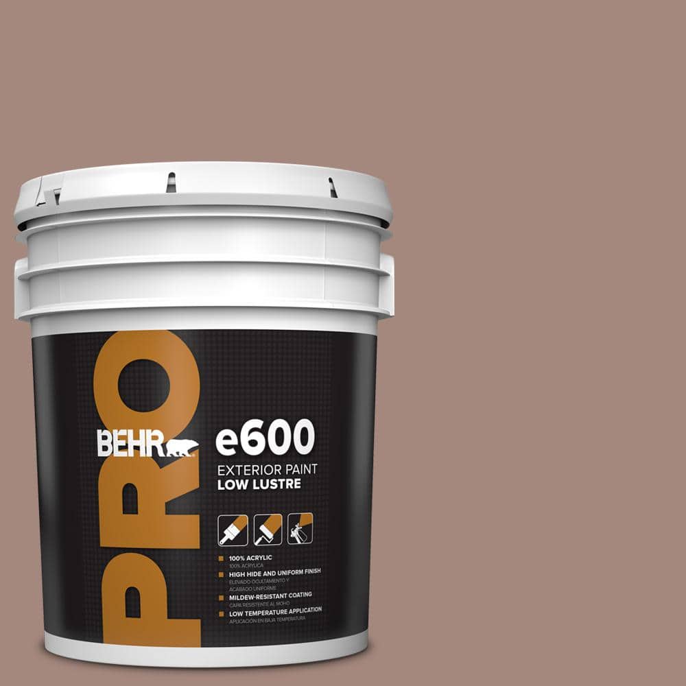 BEHR PRO 5 gal. #BNC-11 Pink Granite Low Luster Exterior Paint PR62305 ...