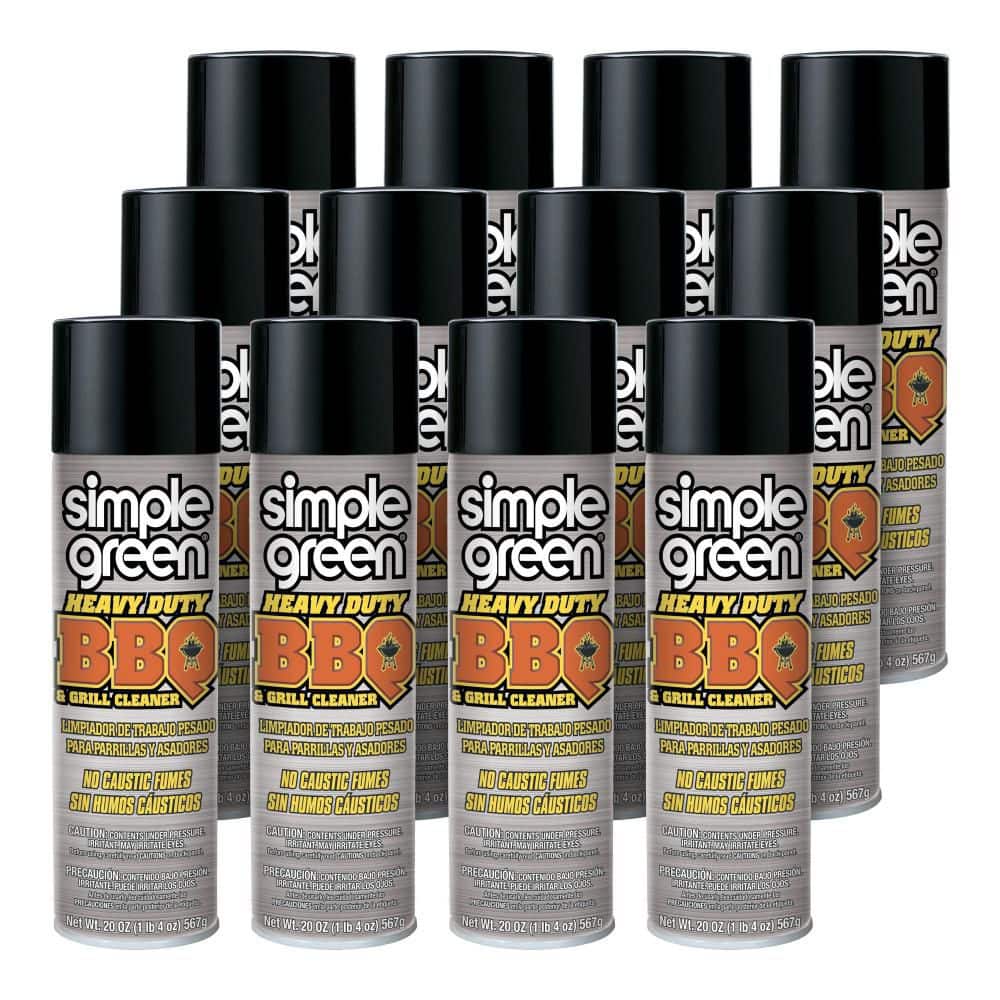 Simple Green 20 oz. Heavy-Duty Aerosol BBQ and Grill Cleaner (12-Pack ...