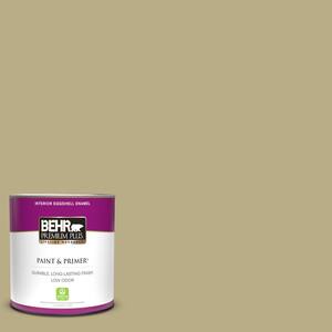 BEHR DYNASTY 8 oz. #S330-4 Fennel Seed One-Coat Hide Satin Enamel Stain ...