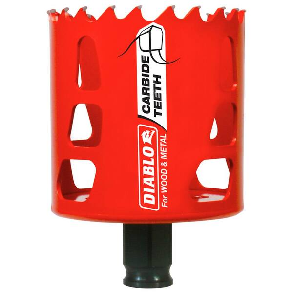 DIABLO 2-9/16 in. Carbide Hole Saw with 2-3/8 in. Cutting Depth ...